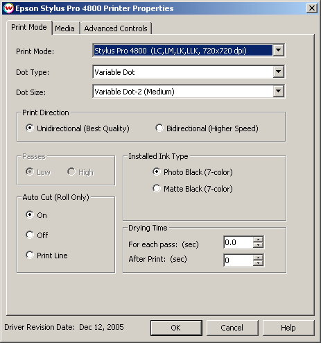 Epson Stylus Pro 4800/7800/9800