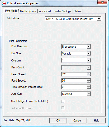 Roland Pro III XJ series printers