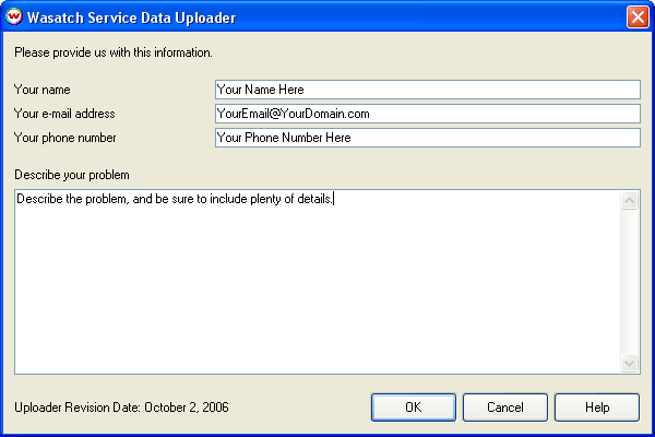 Wasatch Service Data Uploader