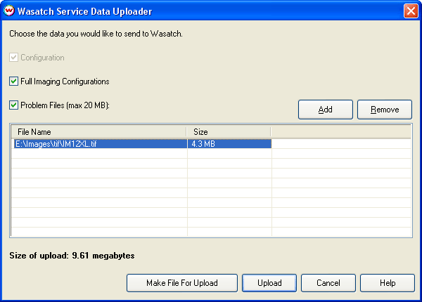 Wasatch Service Data Uploader